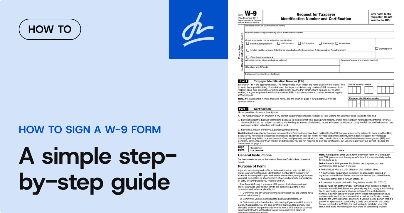 How to sign a W-9 form: a simple step-by-step guide - SignNow Blog